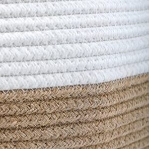 Midlee Rope & Jute Bottom Toy Basket