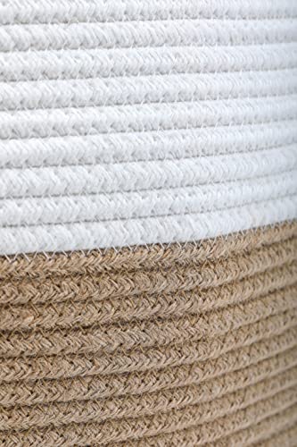 Midlee Rope & Jute Bottom Toy Basket