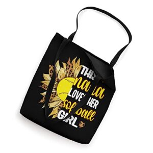 This Nana Loves Her Softball Girl Softball Grandma Nana Tote Bag