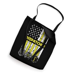 American Flag 911 Operator Dispatch-er Police Fire EMS Gift Tote Bag