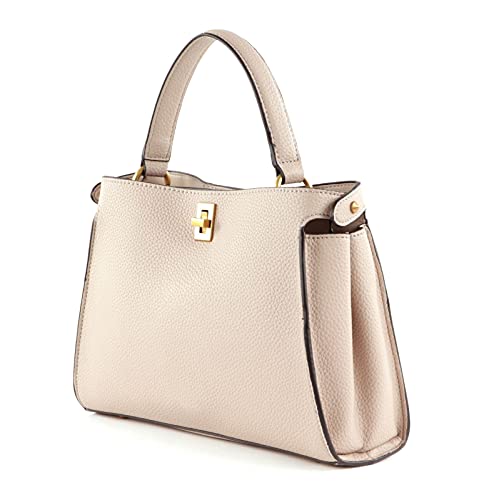 Guess Downtown Chic Turnlock Satchel Mushroom