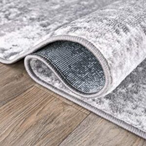 Rugshop Distressed Abstract Area Rug 2' x 3' Gray