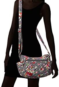 Vera Bradley Women's Cotton on the Go Crossbody Purse, Hope Blooms - Recycled Cotton, One Size