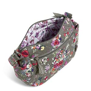 Vera Bradley Women's Cotton on the Go Crossbody Purse, Hope Blooms - Recycled Cotton, One Size