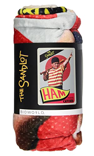 Bioworld The Sandlot Ham Porter Soft Plush Fleece Throw Blanket 45" x 60"