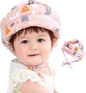 baby adjustable helmet toddler head protector hat safety helmet infant walker bumper hat kids headguard bumper baby head cap kids head cushion bonnet for baby age 6 months to 5 years