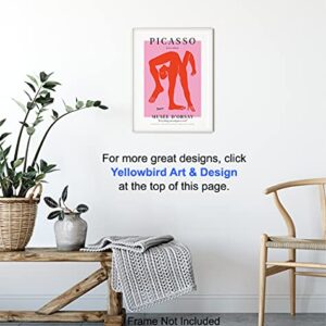 Pablo Picasso Wall Art - Pablo Picasso Poster - Pablo Picasso Prints - Gallery Wall Art - Museum Poster - Mid-Century Modern Decor - Abstract Art - Minimalist Wall Decor - Art Gifts for Women - 8x10