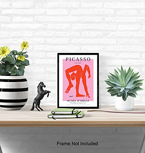 Pablo Picasso Wall Art - Pablo Picasso Poster - Pablo Picasso Prints - Gallery Wall Art - Museum Poster - Mid-Century Modern Decor - Abstract Art - Minimalist Wall Decor - Art Gifts for Women - 8x10