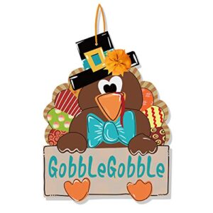 funnlot thanksgiving wooden door decor thanksgiving wreath for front door turkey door hanger thanksgiving door hanger gobble gobble sign thanksgiving door wreath thanksgiving party decorations