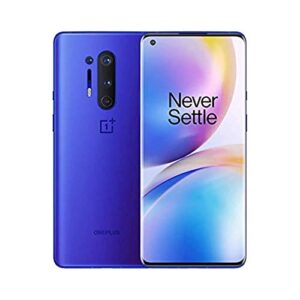 oneplus 8 pro ultramarine blue, 5g unlocked android smartphone u.s version, 12gb ram+256gb storage, 120hz fluid display,quad camera, wireless charge, with alexa built-in