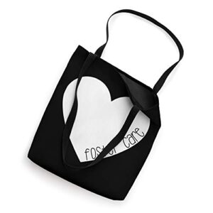 Foster Care Heart Love Foster Parent Mom Tote Bag