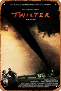 fumtgsin twister movie posters,vintage metal tin sign for cafes bar pub beer club wall home decor 12×8 inch