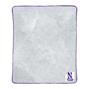 college soft two-tone sherpa throw, 50″ x 60″ blanket, officially licensed for bedding, sofa, or gameday, frosty fleece cover (northwestern wildcats – purple,)