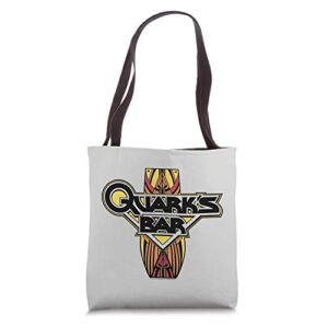 star trek: deep space nine quark’s bar logo tote bag