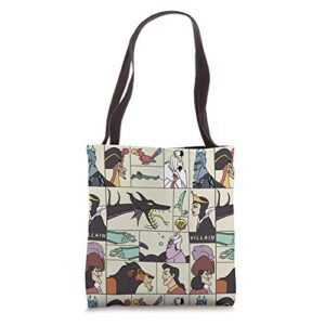 disney villains panels tote bag