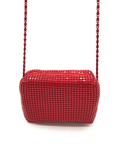 Women's Metal Mesh Evening bag (Red)