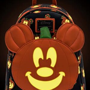 Loungefly Disney Mickey-O-Lantern Womens Double Strap Shoulder Bag Purse