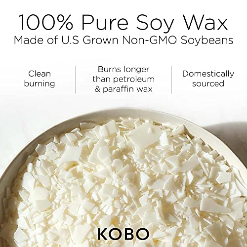 KOBO Dark Cassis Scented Candle (15 oz) | 100% Pure Soy Wax Candles | Jar Candle Hand-Poured in USA | All Natural, Long Lasting 100 Hour Burning Candles | Scented Candles for Home