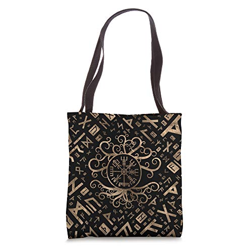 Vegvisir and Tree of life -Yggdrasil Tote Bag