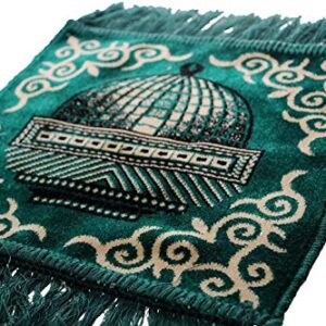 XINNI Portable Islamic Muslim Salah Pocket Prayer Rug Mat Carpet Soft Thick Mini