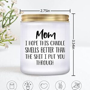 Gifts for Mom from Daughter, Son- Mom Gifts, Funny Birthday Gifts for Mom, Mothers Day & Christmas Day Gifts for Mom, Lavender Candles(7oz)