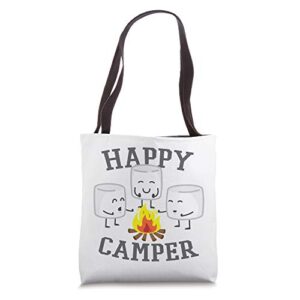 Marshmallows Happy Camper Tote Bag