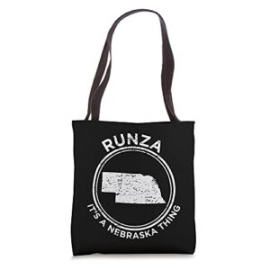 it’s a nebraska thing runza tote bag