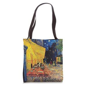 vincent van gogh cafe terrace at night fine art tote bag