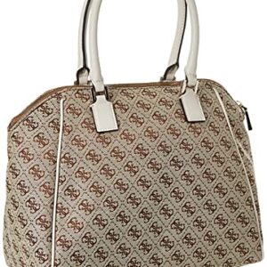 GUESS Frankie Uptown Satchel, Brown Logo