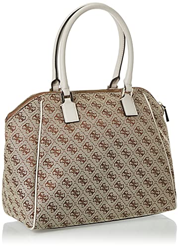 GUESS Frankie Uptown Satchel, Brown Logo