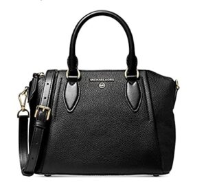 sienna medium pebbled leather satchel