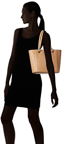 GUESS womens Noelle Small Elite Tote, Beige, One size US