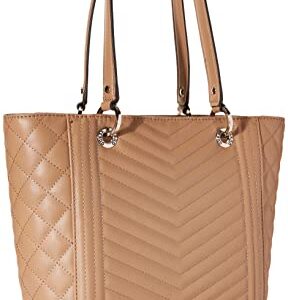 GUESS womens Noelle Small Elite Tote, Beige, One size US