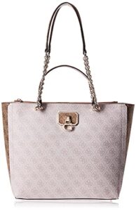 guess alisa society tote, powder latte