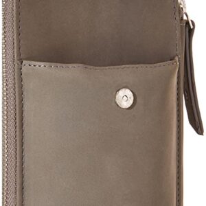 Timberland womens Wallet RFID Leather Crossbody Phone Bag, Castlerock (Nubuck), One Size US