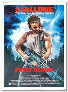 rambo first blood movie poster (24 x 36 inch / 61 x 91 cm) unframed, display ready photo print