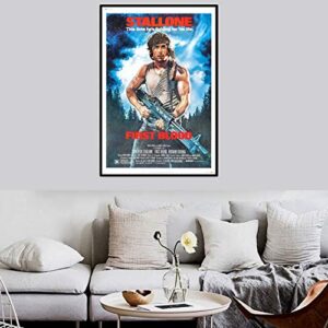 Rambo First Blood Movie Poster (24 x 36 inch / 61 x 91 cm) unframed, Display Ready Photo Print