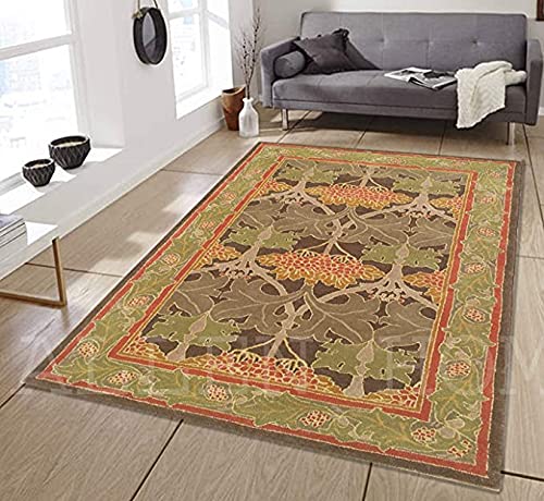 Hand Tufted Persian Traditional Wool Area Rugs by Allen Home | Durable | 100% Wool | Living Room, Dining Room, Bedroom, and Entryway Area Rugs | 8’ x 10’ | Mariya Green