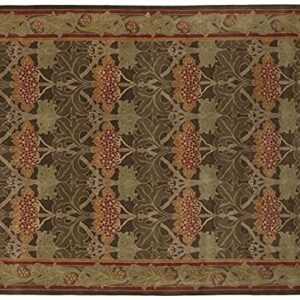 Hand Tufted Persian Traditional Wool Area Rugs by Allen Home | Durable | 100% Wool | Living Room, Dining Room, Bedroom, and Entryway Area Rugs | 8’ x 10’ | Mariya Green