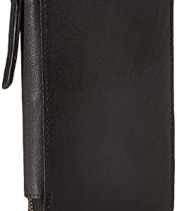 Timberland womens Wallet RFID Leather Crossbody Phone Bag, Black (Cav), One Size US