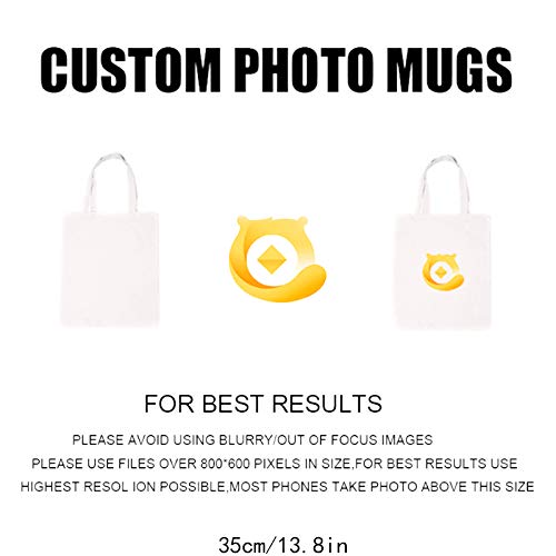 Goodbag Personalized Canvas Tote Bag – Add Picture Logo or Text