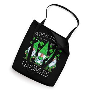 Gnome St Patricks Day Shenanigans Gnomies Shamrock Gnomes Tote Bag