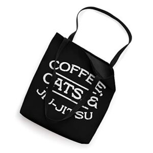 Coffee Cats Jiu Jitsu BJJ Sports Brazilian Martial Arts Gift Tote Bag