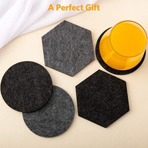 Urbanstrive Coasters, Absorbent Felt Coasters for Drinks Bar Home, 4 inch, 2 Pack