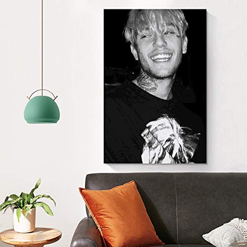 Hxinyi Lil Peep Canvas Art Poster and Wall Art Picture Print Modern Family Bedroom Decor Posters 08x12inch(20x30cm)