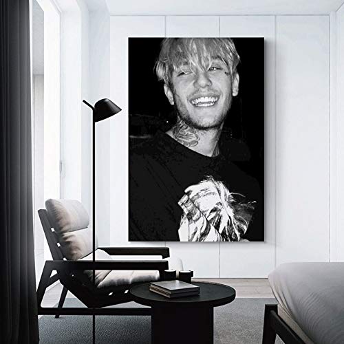 Hxinyi Lil Peep Canvas Art Poster and Wall Art Picture Print Modern Family Bedroom Decor Posters 08x12inch(20x30cm)