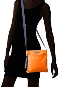 Nautica womens Diver Nylon Small Crossbody Bag Purse With Adjustable Shoulder Straps Cross Body, Seaport Sunset (Orange), One Size US