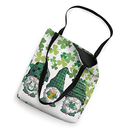 St Patricks Day Tote Bag Gnomes Green Buffalo Plaid Tote Bag