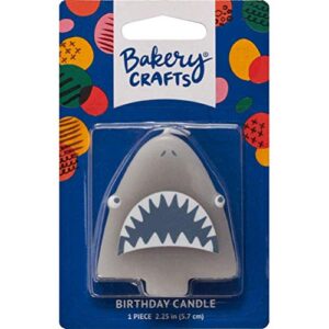 decopac shark shaped birthday cake candle