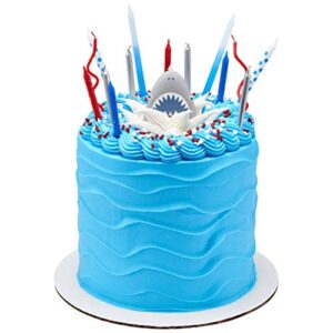 DecoPac Shark Shaped Birthday Cake Candle